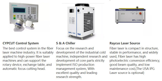 Servo Motor 1000w Fiber Laser Cutting Machine Cypcut Control